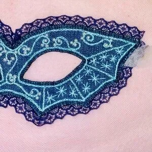 Handmade | Party Supplies | Blue Lace Masquerade Mask Handmade | Poshmark